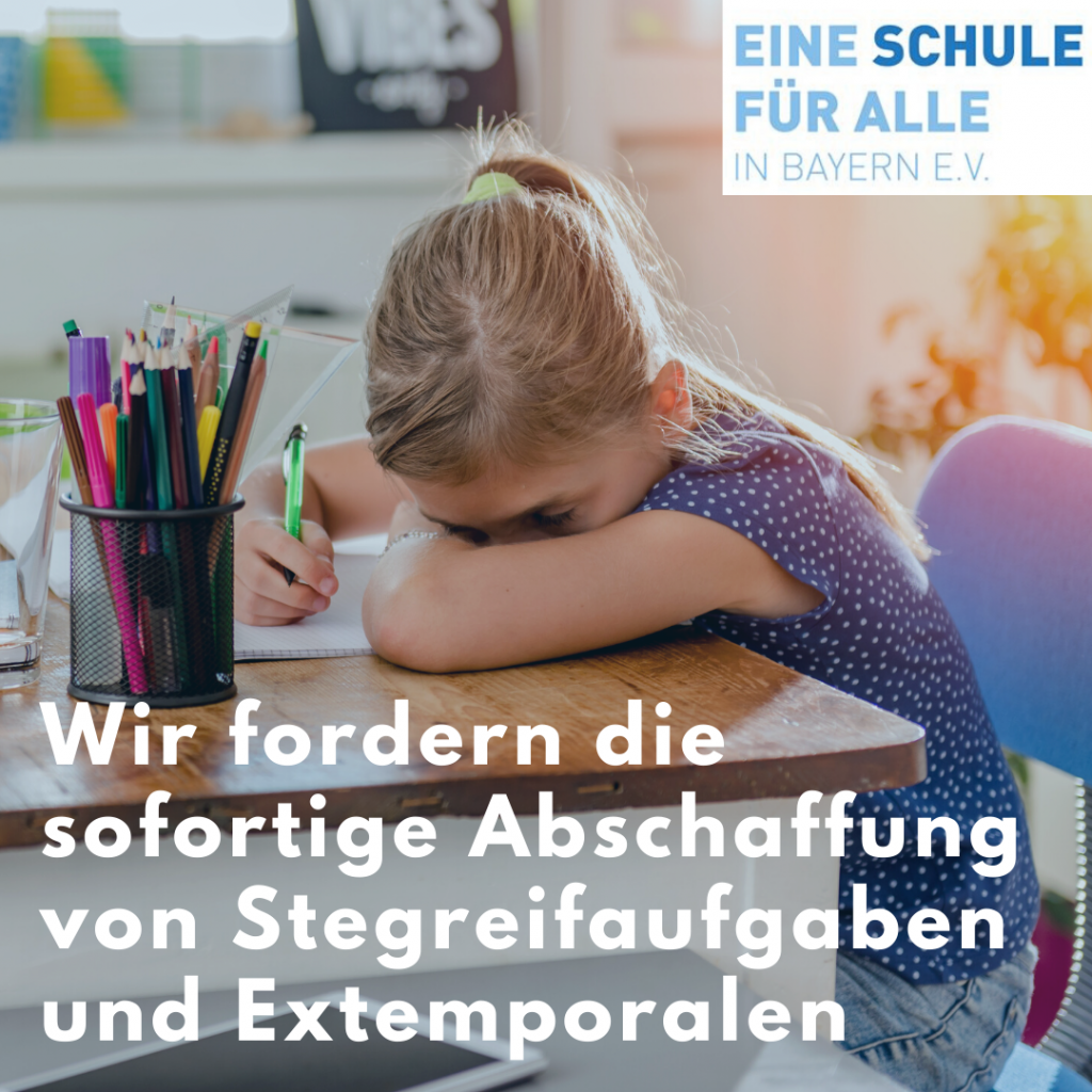 Aufruf: Wir fordern die sofortige Abschaffung von Stegreifaufgaben