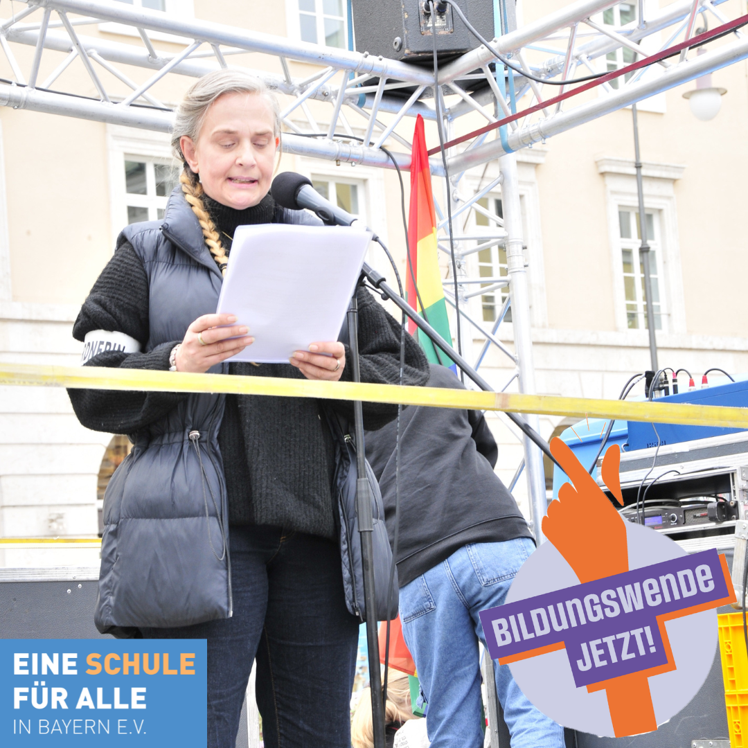 Liebes Schulsystem - Rede Romy Stangl, Bildungswende Jetzt!